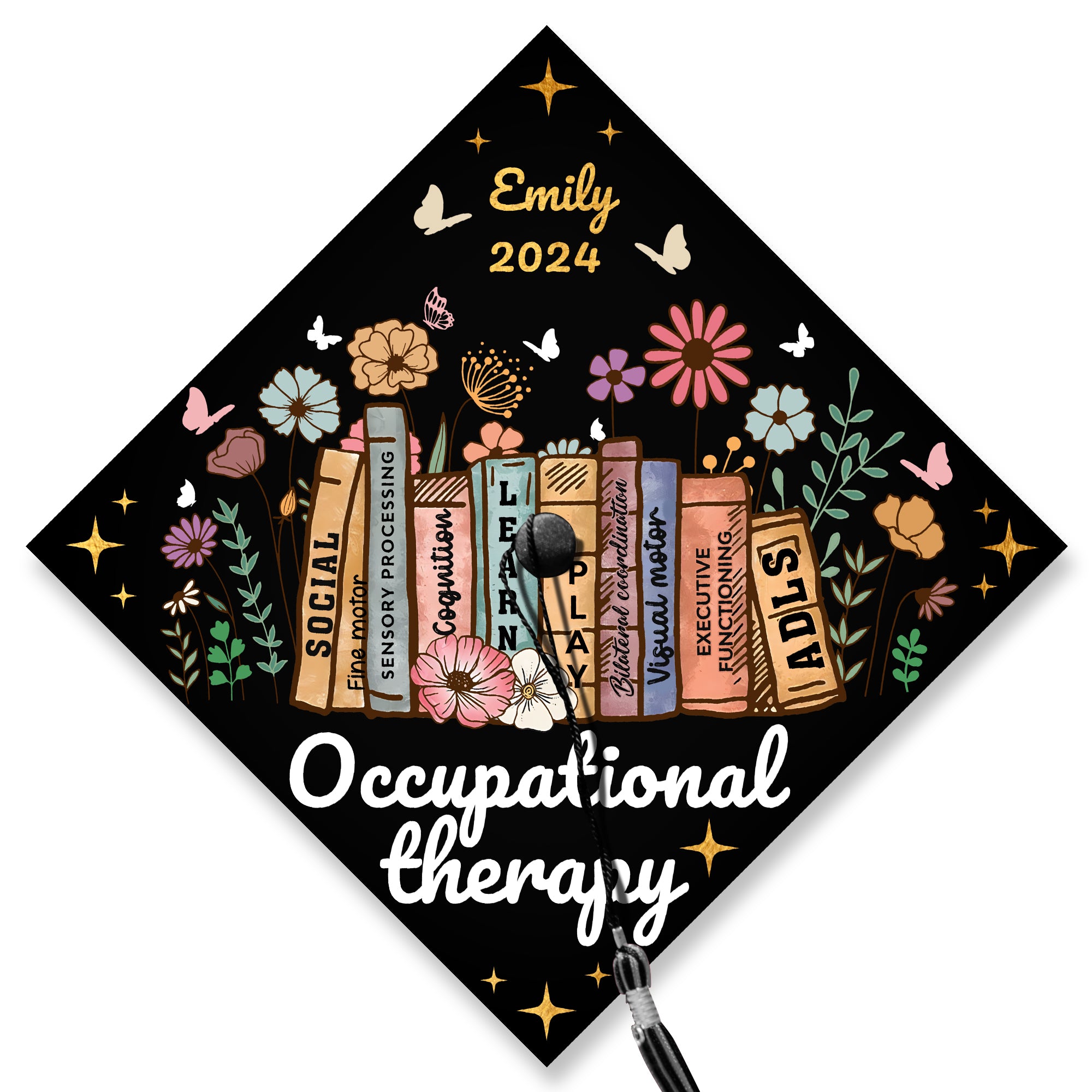 Occupational Therapy Grad Cap Topper, Gifts for Occupational Therapist ...